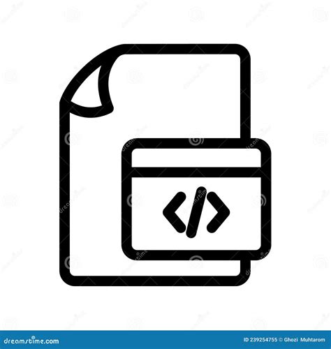 Code Document File Paper Page Script Source Single Isolated Icon With