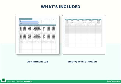 Employee Work Assignment Excel Template Best Templates