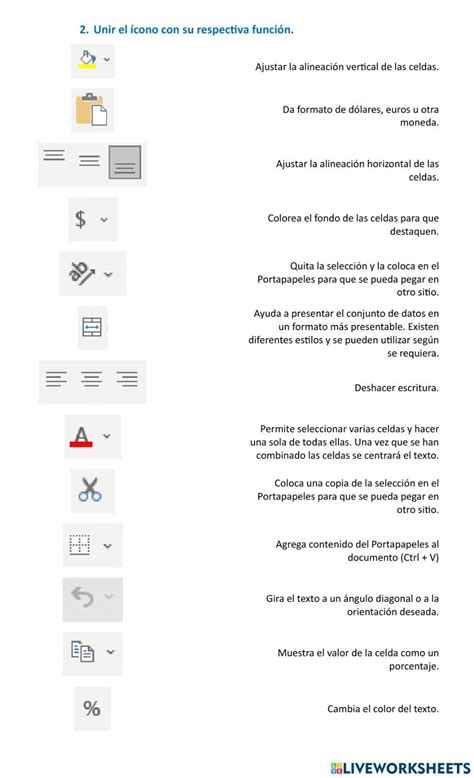 Excel Interactive Exercise For Sexto Live Worksheets