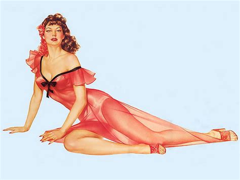 Sexy Pin Up Girl Sketch