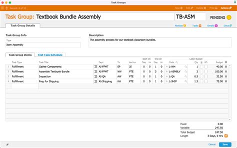 Creating Task Groups Aace 6