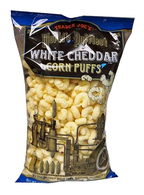 Trader Joes Worlds Puffiest White Cheddar Corn Puffs 7