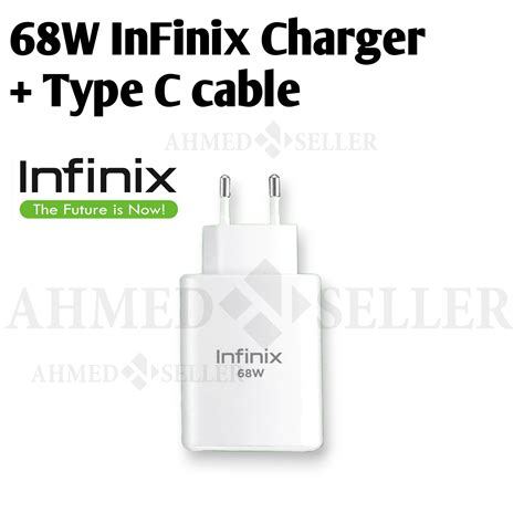 68W Infinix Orignal Fast Charger AllRound Fast Charge Note 30Pro 40 Zero30 5G Daraz Pk