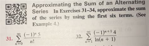 Solved Approximating The Sum Of An Alternating Series In