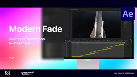 Dynamic Fade Transitions With Glitch Effects For Video Editing