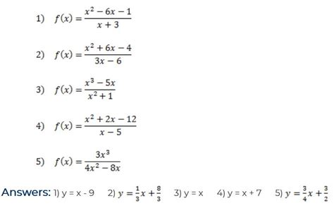 Slant Asymptote Formula TRUNG TÂM GIA SƯ TÂM TÀI ĐỨC HOTLINE 091 6265 673