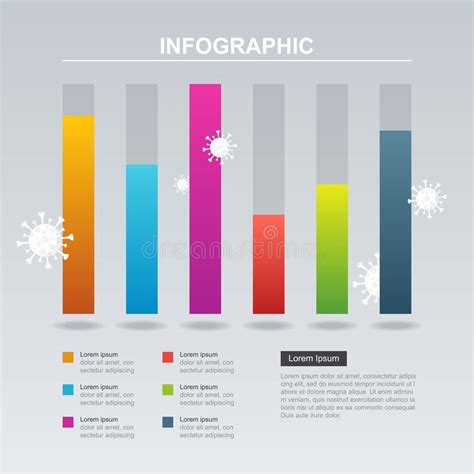 Bar Graph Chart Business Statistic Data Infographic Template Stock