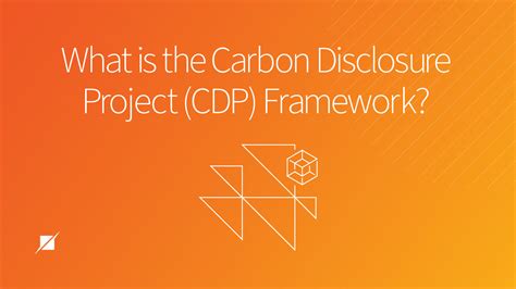 What Is The Carbon Disclosure Project Cdp Framework