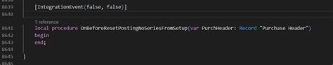 Event Request Codeunit 90 Purch Post Onbeforeresetpostingnoseriesfromsetup · Issue 10163