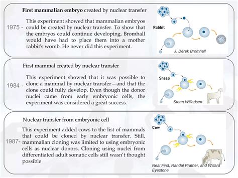 history of cloning and ethical issues of human cloning ppt