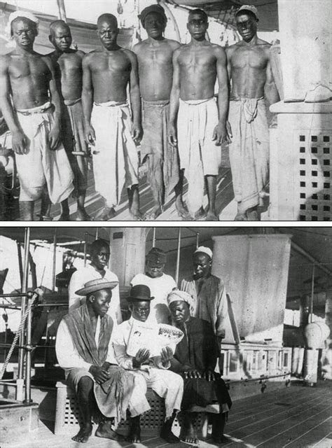 Slave Shackle Being Removed By A British Sailor 1907 Rare Historical
