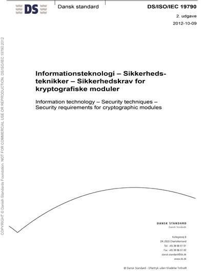 DS ISO IEC Information Technology Security Techniques Security Requirements For