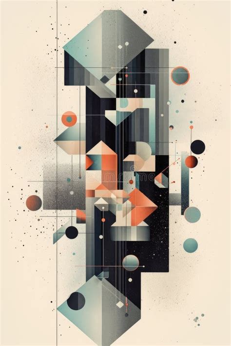 Abstract Geometric Shapes Representing Different Data Points Stock Photo Image Of Creative