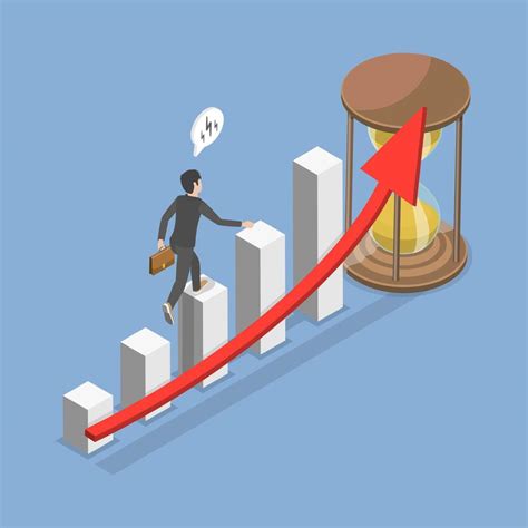 3d Isometric Flat Illustration Of Time Value Of Money Long Term