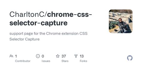GitHub CharltonC Chrome Css Selector Capture Support Page For The Chrome Extension CSS
