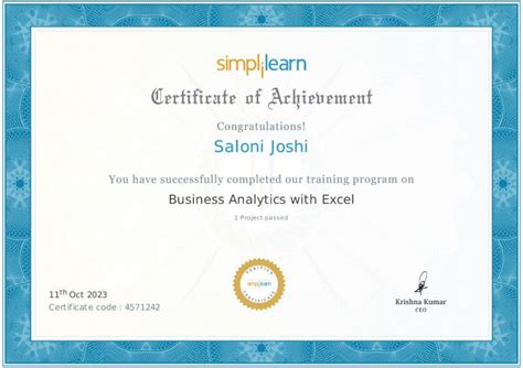 saloni joshi on linkedin excel msexcel simplilearn dataanalyst businessanalyst opentowork