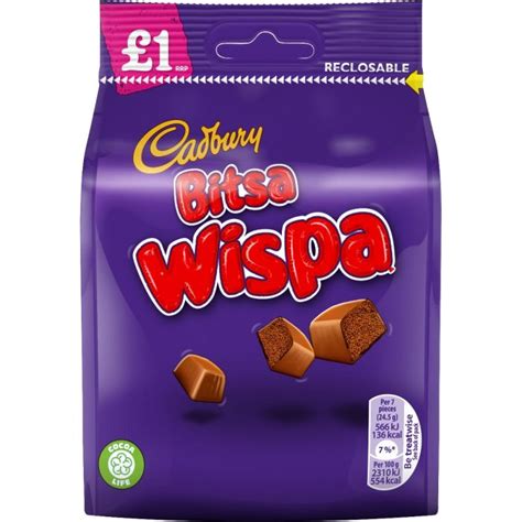 Cadbury Bitsa Wispa 95g Retro Sweets Pick And Mix Sweets