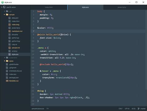 Github Hrsetyonopacific Atom Simple Theme For Atom That Blend Well