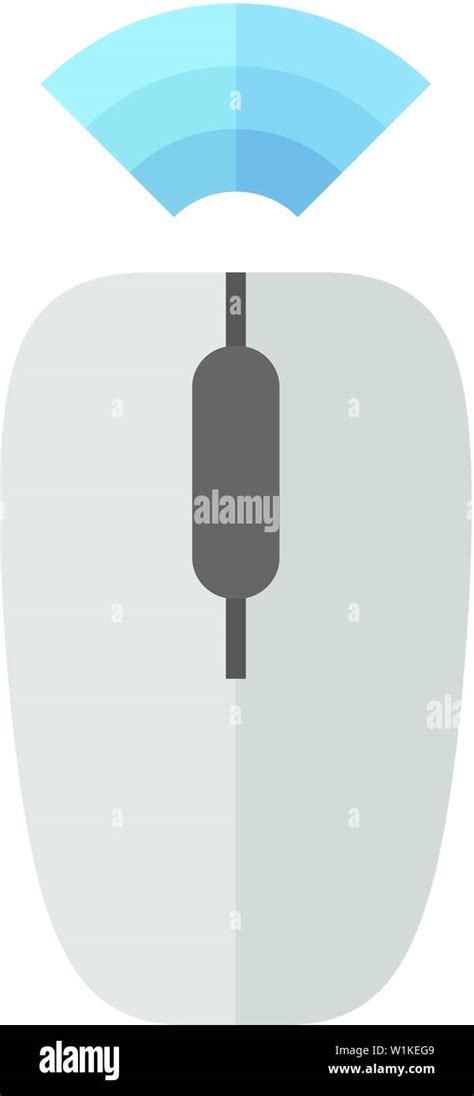 Computer Mouse Icon In Flat Color Style Wireless Bluetooth Connection Stock Vector Image Art