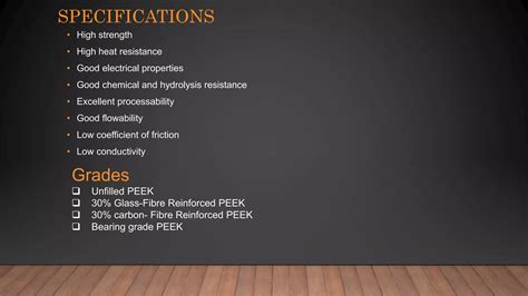 Polyether Ether Ketones Pptx Chemistry Science