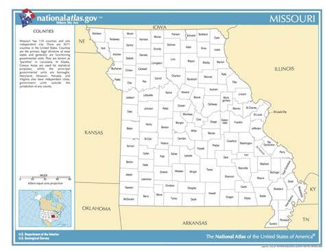 Large Printable Missouri County Map Missouri County Map