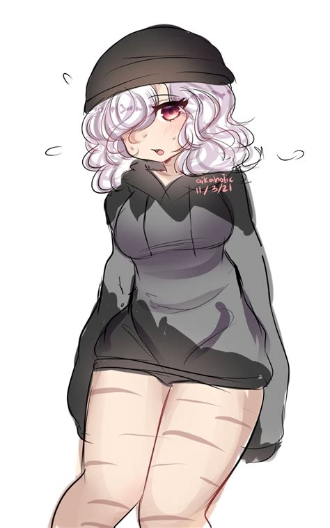 Rule 34 Aikaholic Blush Blushing Cute Exposed Female Friday Night