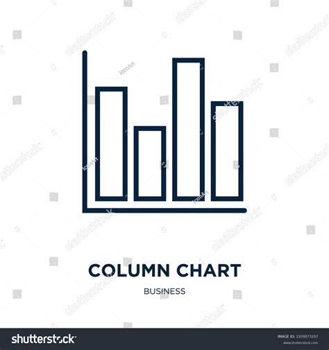 Column Chart Icon Business Collection Thin Stock Vector Royalty Free 2209873207 Shutterstock