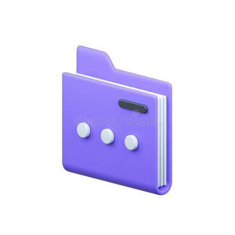File Browser 3d Rendering Icon Stock Illustration Illustration Of