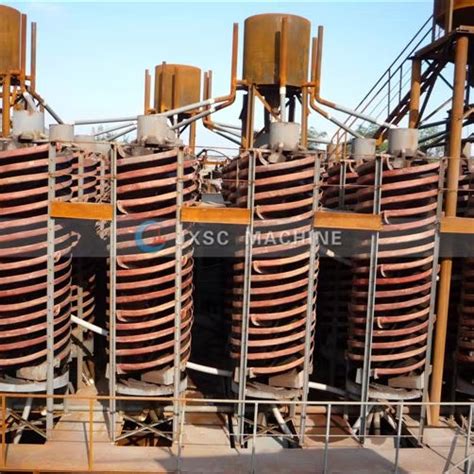 Jxsc Gold Ore Chrome Gravity Separator Spiral Chute For Mineral Process