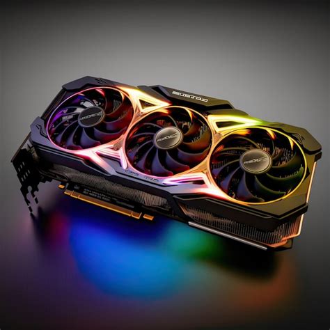 Premium Ai Image A 3d Concept Rgb Gaming Gpu