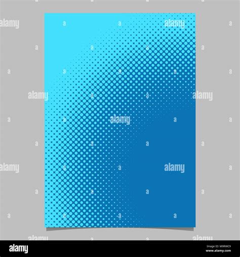 Halftone Dot Pattern Brochure Background Design With Circles Stock Vector Image And Art Alamy
