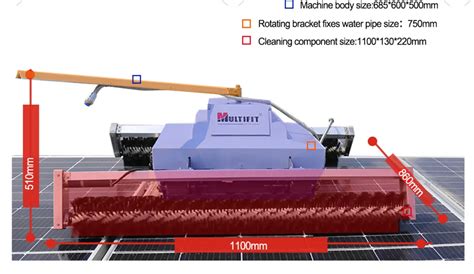 Automatic Solar Panel Cleaning Robot Remote Control Tracking Solar