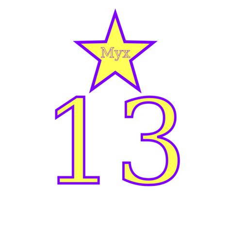 Number 13 Chart For 2021 Clip Art At Vector Clip Art Online