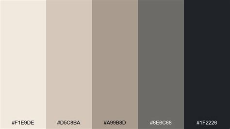 Top 20 Beige Gray Color Palette Combinations Hex Codes