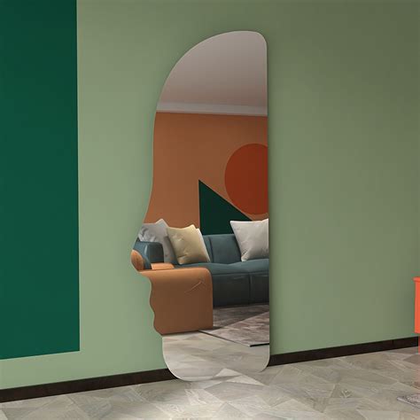 Household Dressing Mirror Wall Mounted Fitting Mirror Shaped Full Body