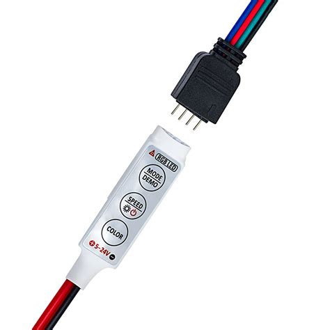 Mini RGB LED Controller Dynamic Color Changing Modes Amps Channel Mini RGB LED