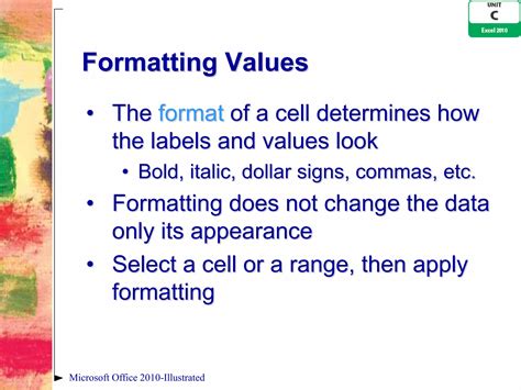 Excel 2010 Unit C Ppt Pdf