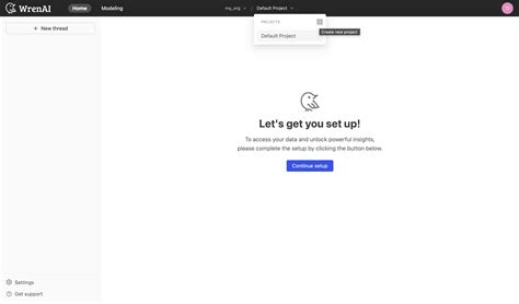 manage your projects wren ai