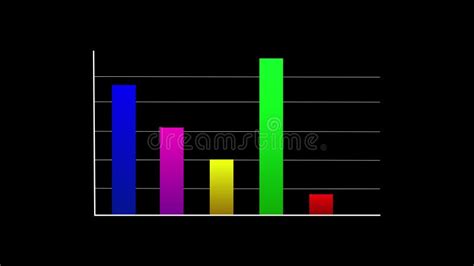 Cartoon Bar Graph Chart Animation4k Alpha Stock Video Video Of