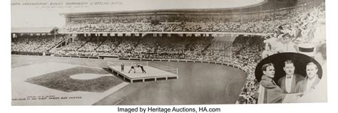 1911 Frank Gotch Vs George Hackenschmidt Wrestling Panoramic Lot