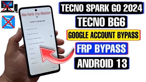 Tecno Spark Go Frp Bypass Android Tecno Spark Go Bg Frp Google Account Bypass