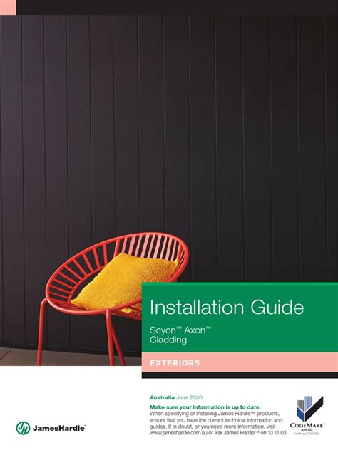 Scyon Axon Cladding Install Guide June2020 Pdf Framing