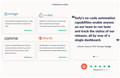 No Code Test Automation Start Sofy