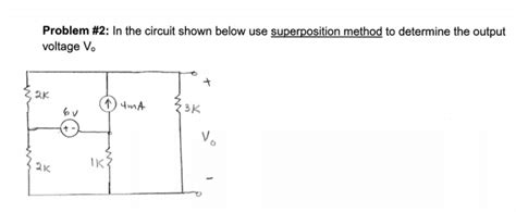 Solved Problem 2 In The Circuit Shown Below Use