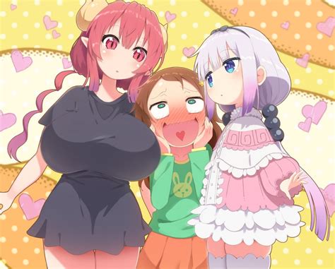 Kanna Kamui Ilulu And Saikawa Riko Kobayashi San Chi No Maidragon