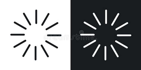 Loading Icon Set Screen Load Progress Wait Circle Vector Symbol Web