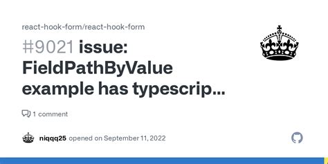 Issue Fieldpathbyvalue Example Has Typescript Error · Issue 9021