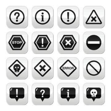 Error Button Speech Question Vector Button Speech Question Png And Vector With Transparent