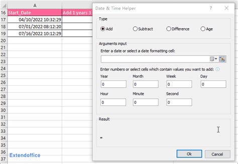 Excel Tutorial Datetime Calculation Calculate Difference Age Addsubtract