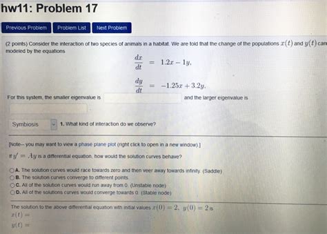 Solved Hw11 Problem 17 Previous Problem Problem Listnext